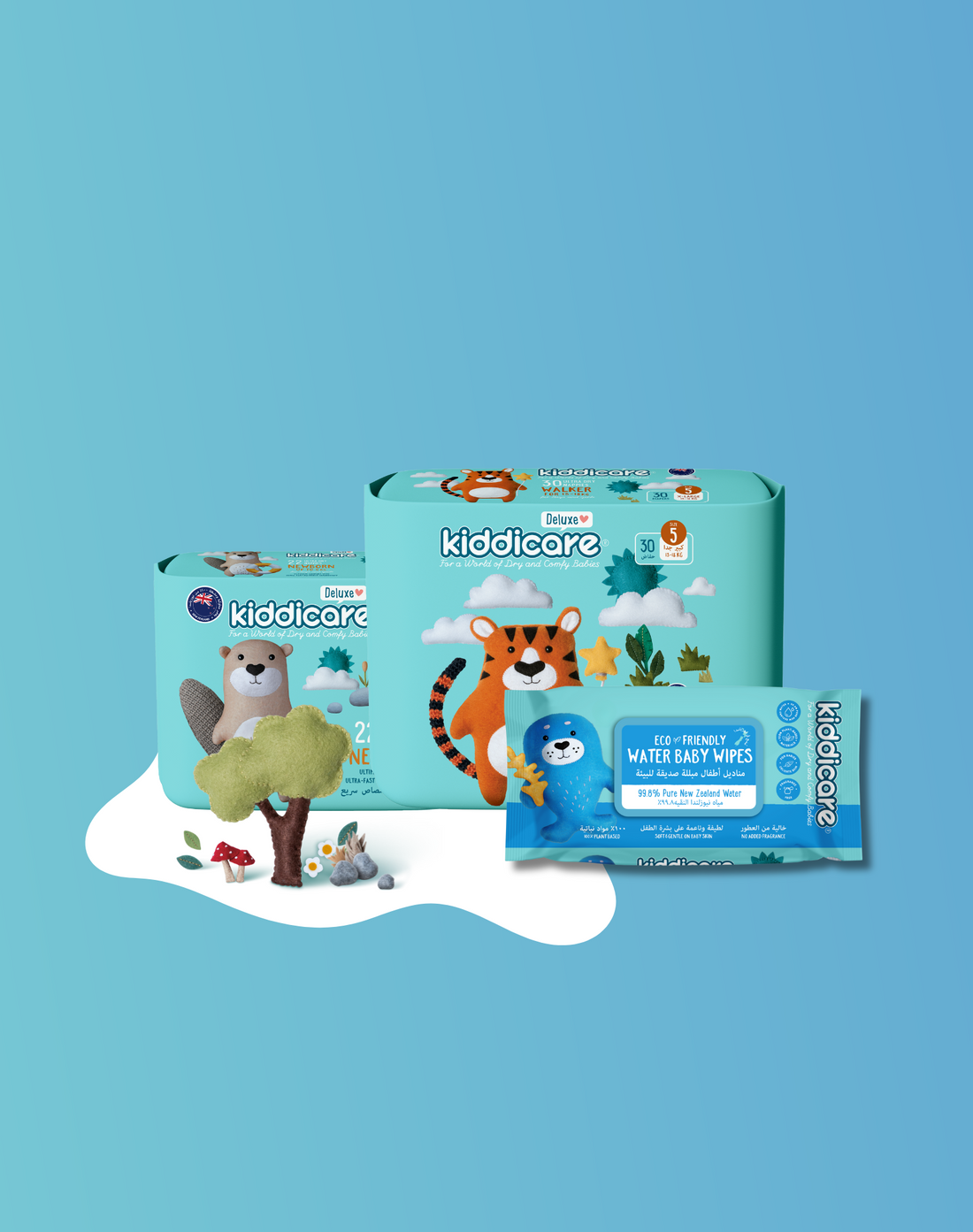 Kiddicare Starter Bundle - 1 Pack Diaper Pants + 1 Pack Wipes